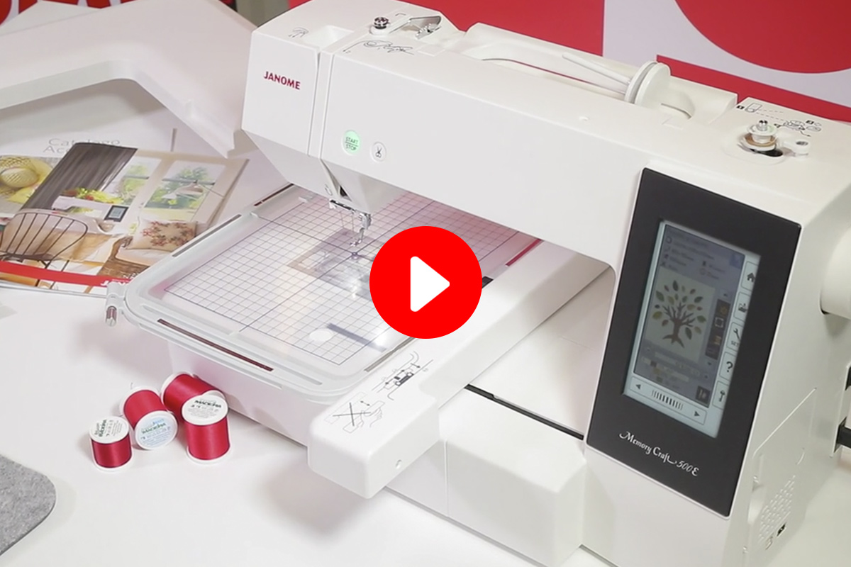 Video tutorial per macchina Memory Craft 500 E - Janome Shop